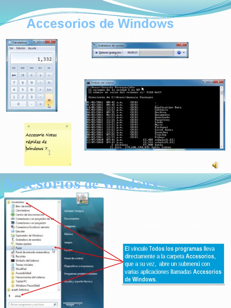 Accesorios de Windows