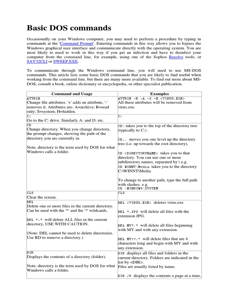 My Command Pdf Pdf Command Line Interface Directory Computing