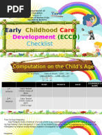 ECCD Checklist KINDERGARTEN | PDF