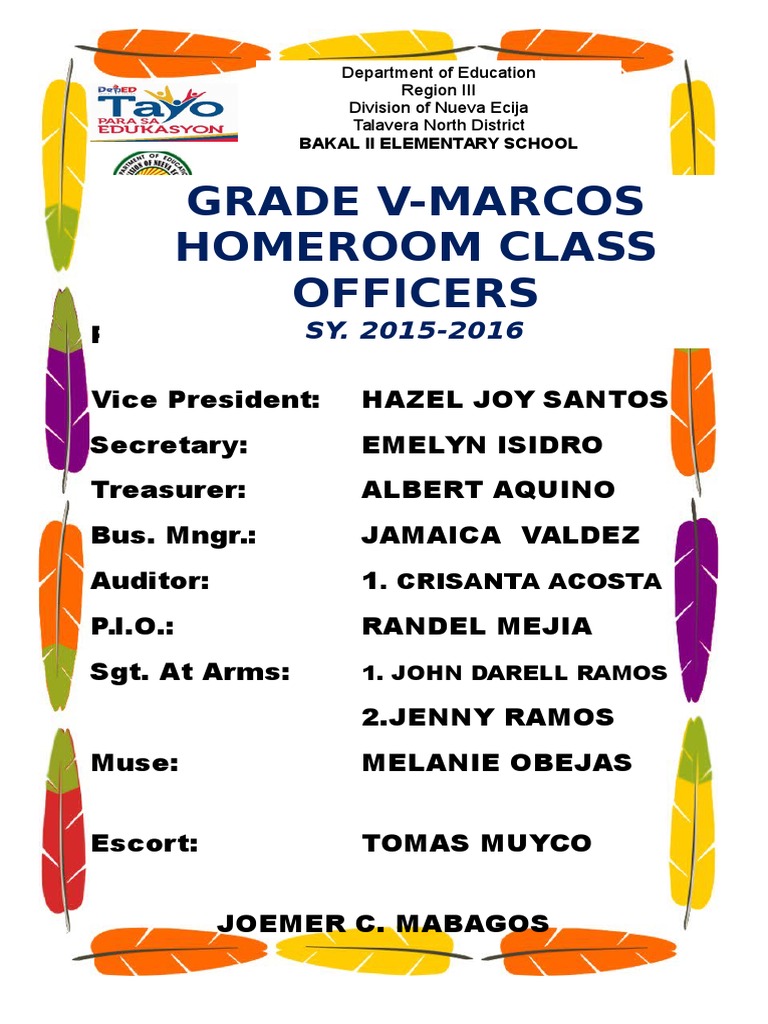 Class Officers | PDF