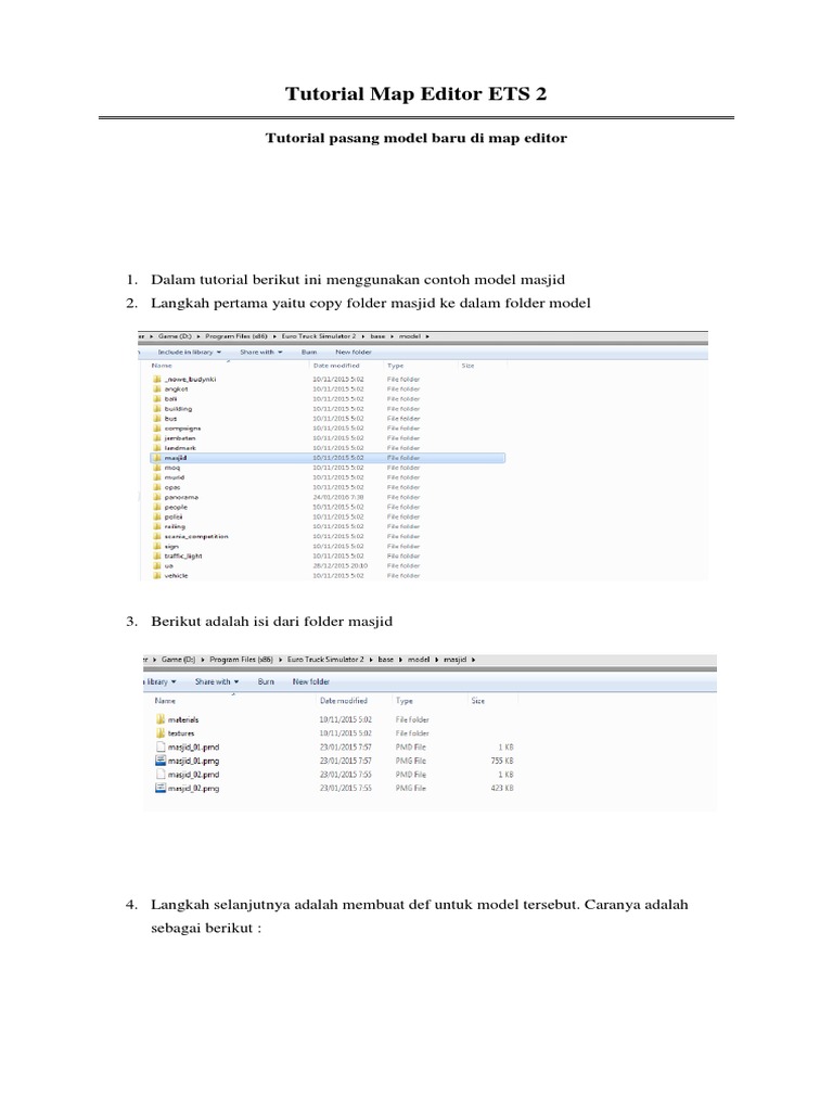 Tutorial Model Map Editor ETS 2 | PDF