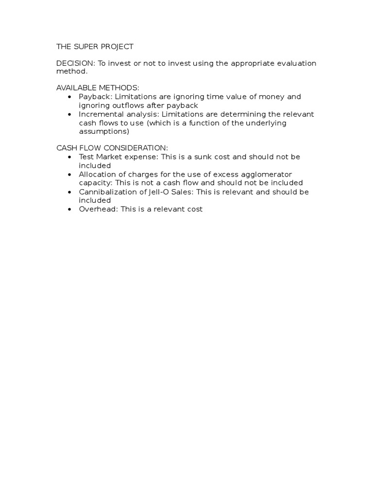 The Super Project | PDF