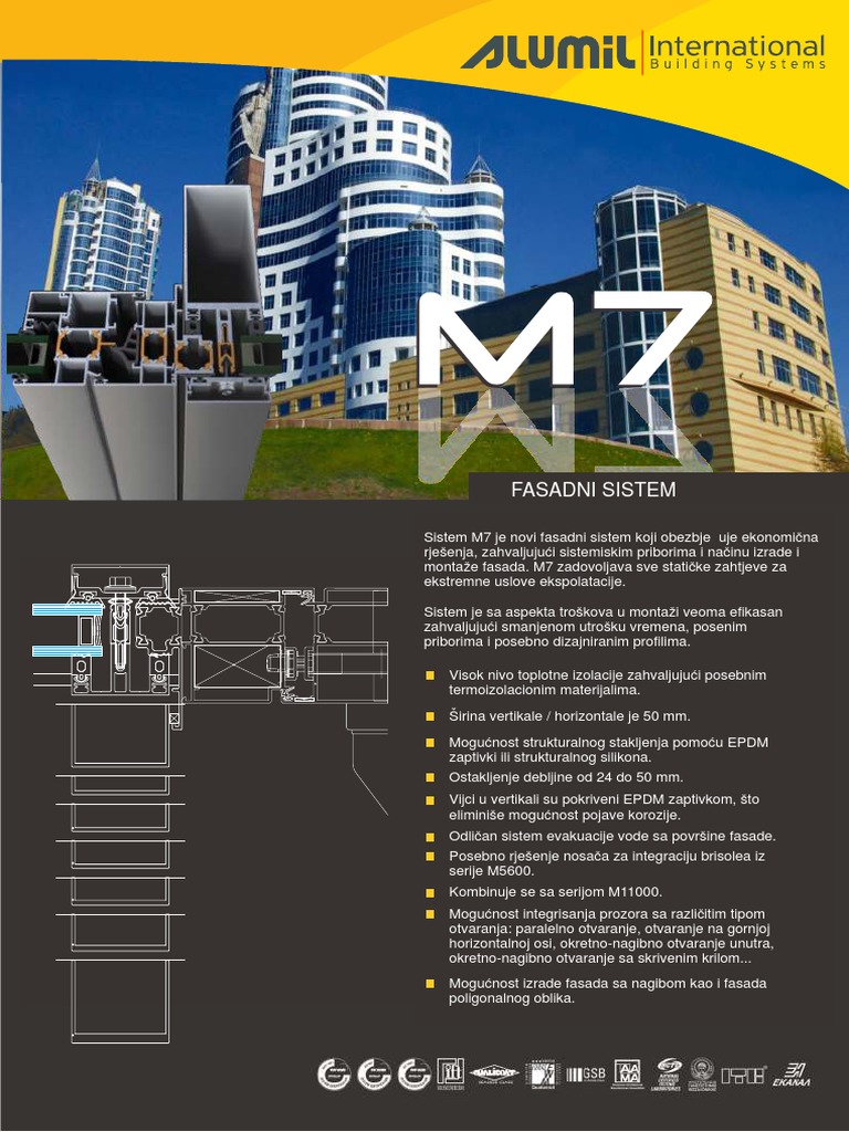 Sistema de Fachada M7: Eficiência e Isolamento | PDF | Tecnologia e ...