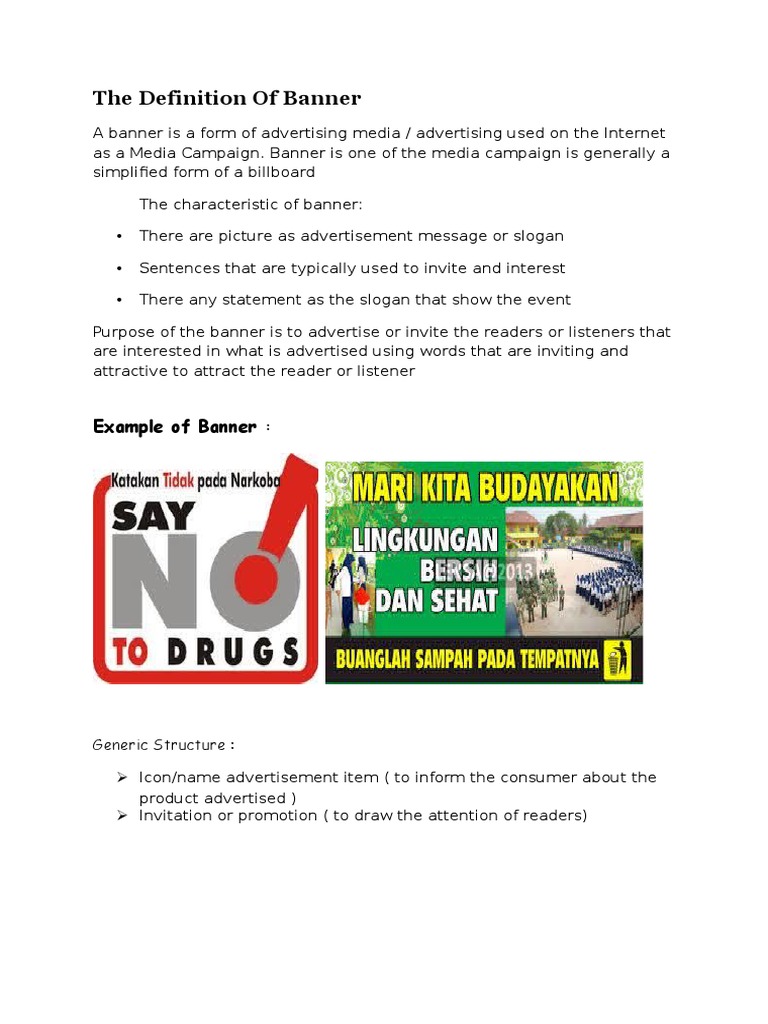 The Definition of Banner | PDF
