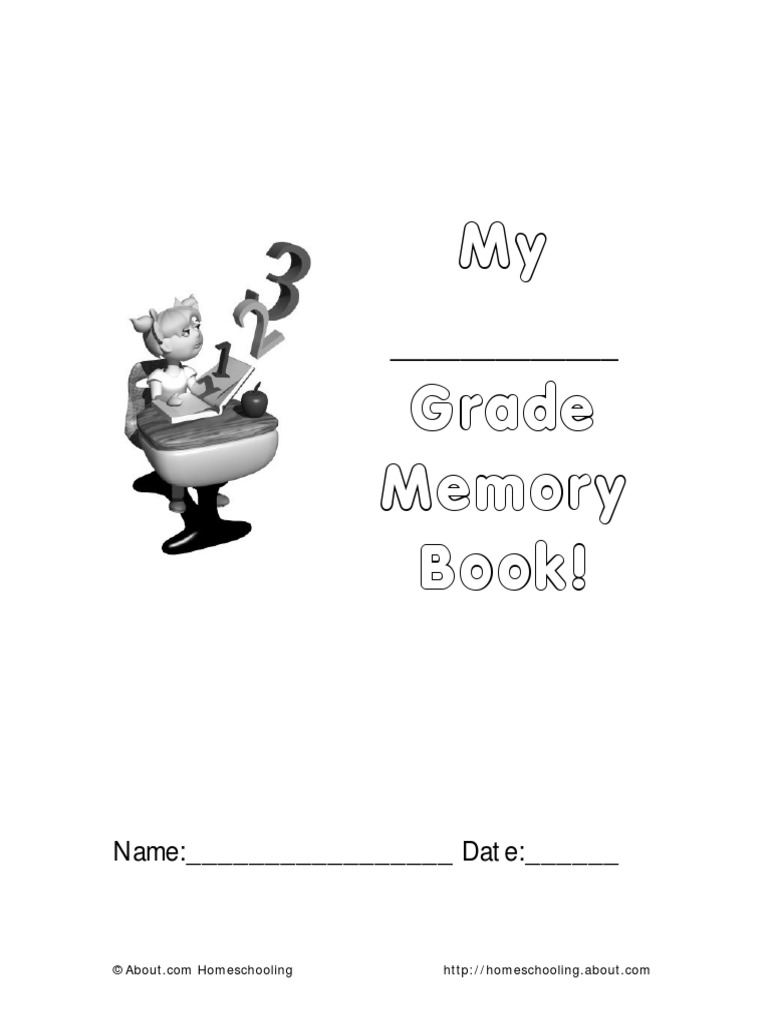 My Grade Memory Book!: Name: - Date | PDF