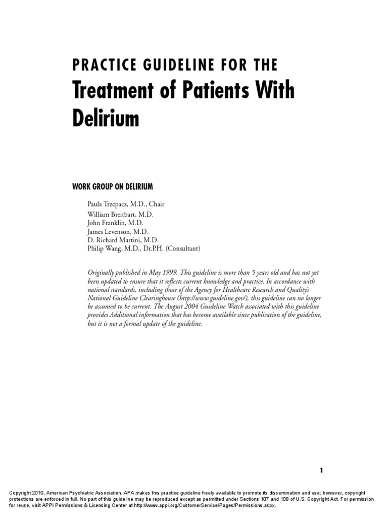 Delirium PDF | PDF