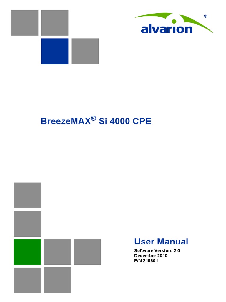 Breezemax Si 4000 Cpe PDF | PDF | Wi Fi | Wi Max
