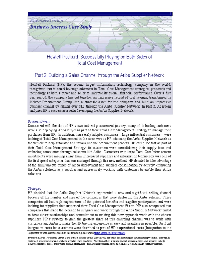 HP Case Study Part 24 May 04 | PDF | Hewlett Packard | Strategic Management