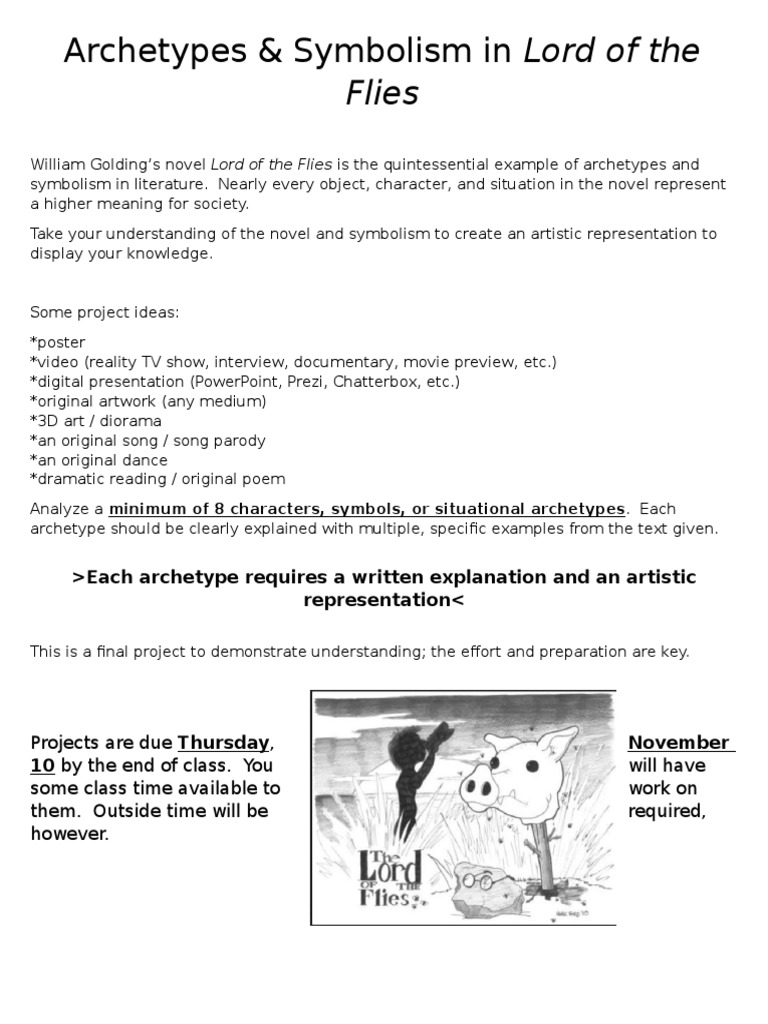 Archetype Final Project - Lord of The Flies | PDF