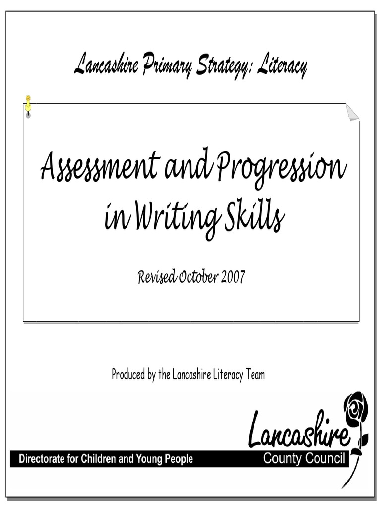 Assessment and Progression of Writing Skills in Primary Schools: A ...