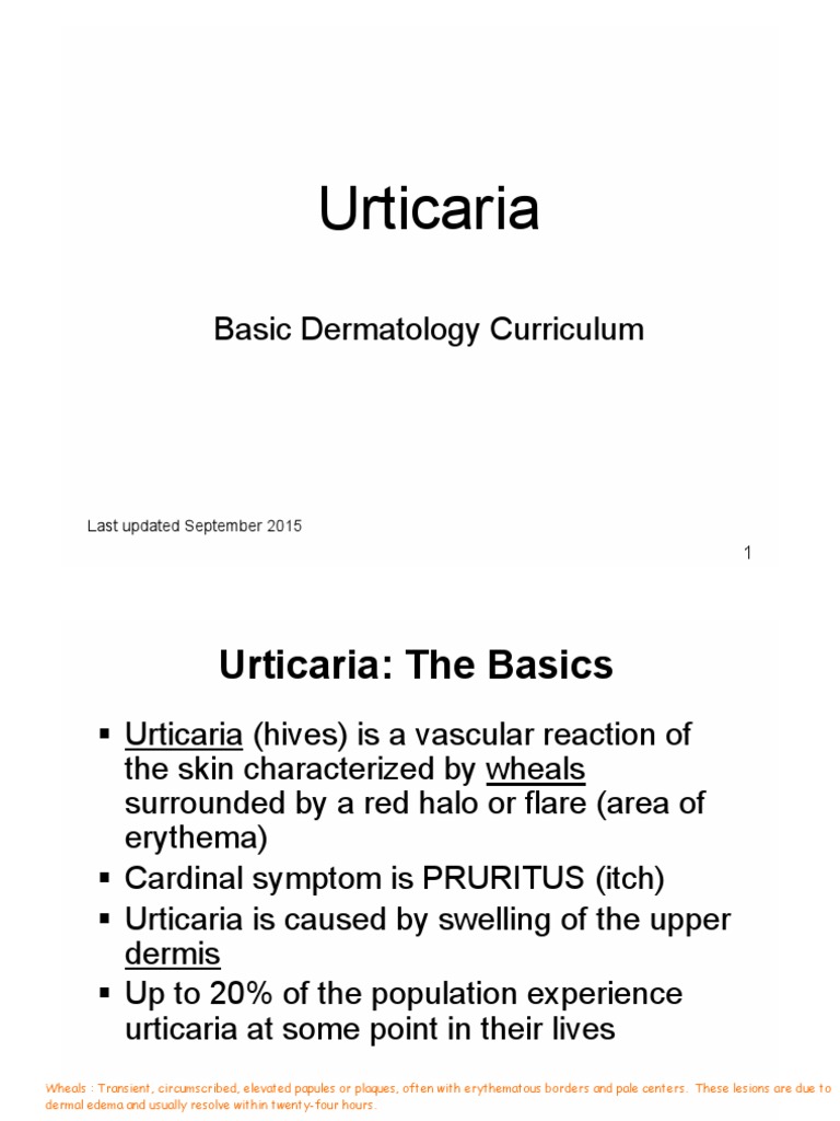 Urticaria | PDF | Allergy | Health Sciences