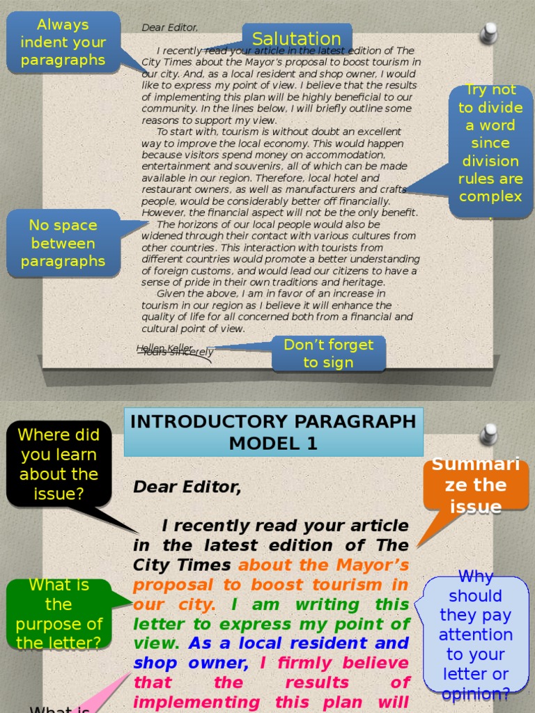 Writing An ECCE Opinion Letter | PDF | Tourism