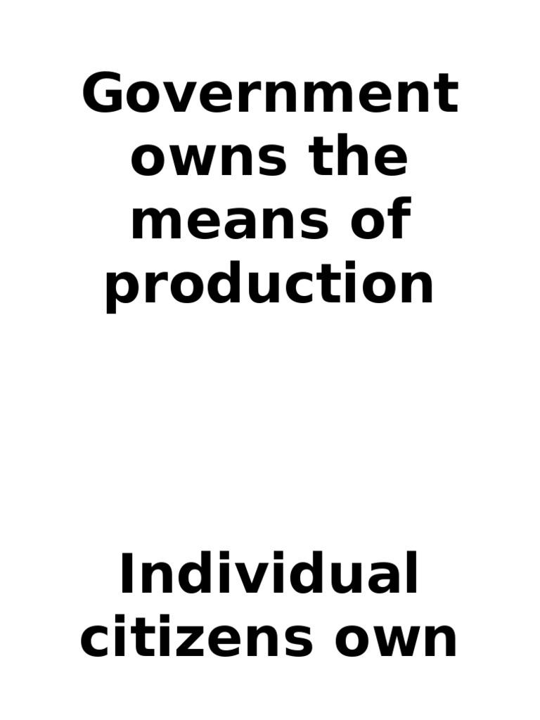 Capitalism Communism Socialism Card Sort | PDF | Social Science