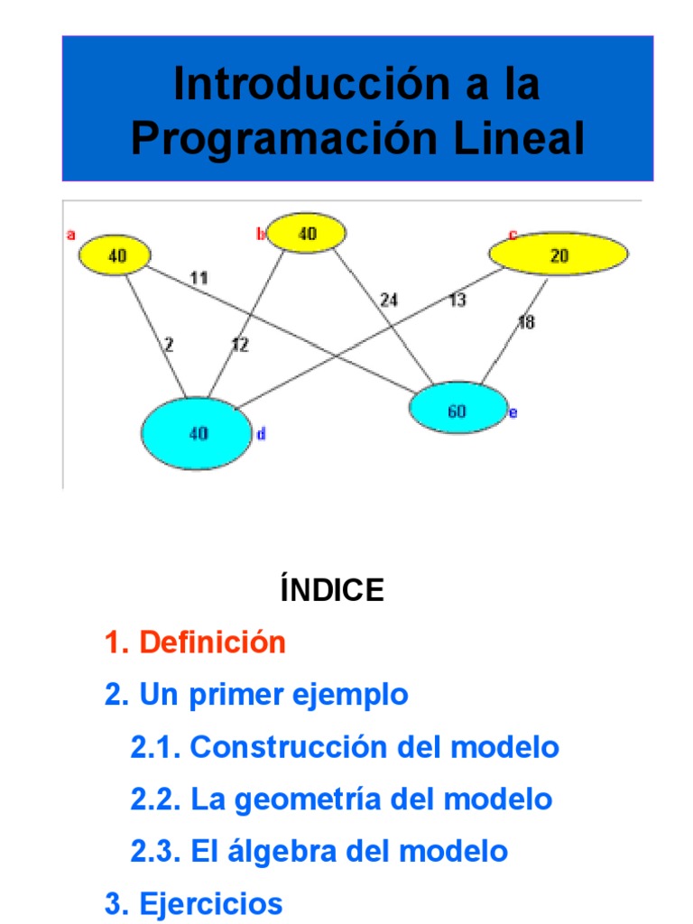 Elementos de Programación Lineal | PDF | Programación lineal ...