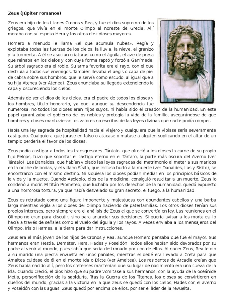 Zeus | PDF | Zeus | Hera