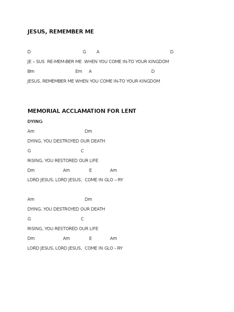 Jesus Remember Me | PDF | Art | Religion & Spirituality