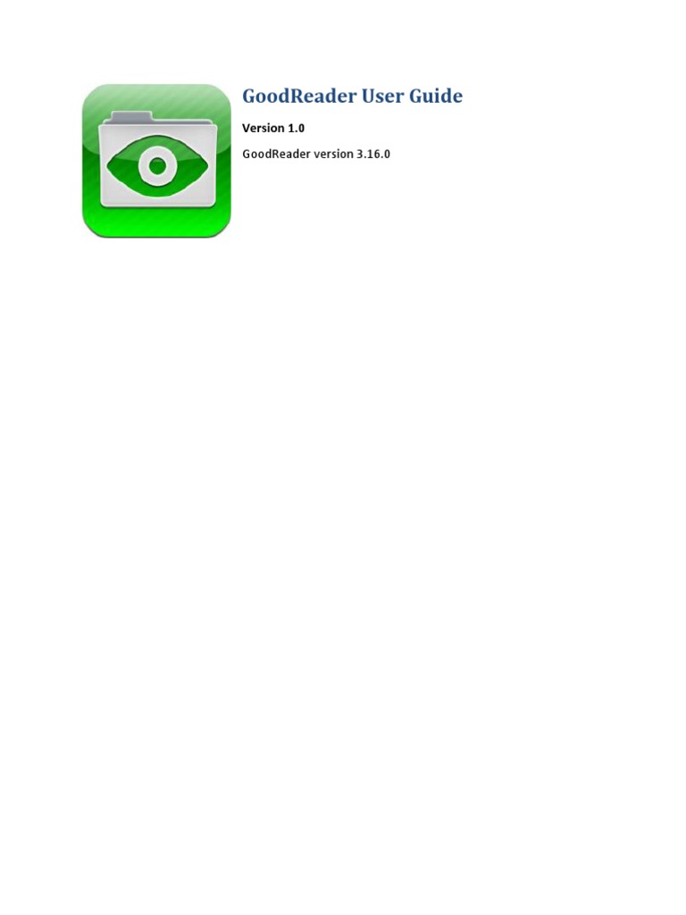 GoodReader User Guide | PDF | I Pad | Icon (Computing)