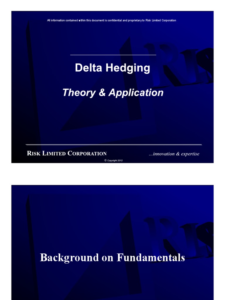 Delta Hedging PDF | PDF | Greeks (Finance) | Option (Finance)