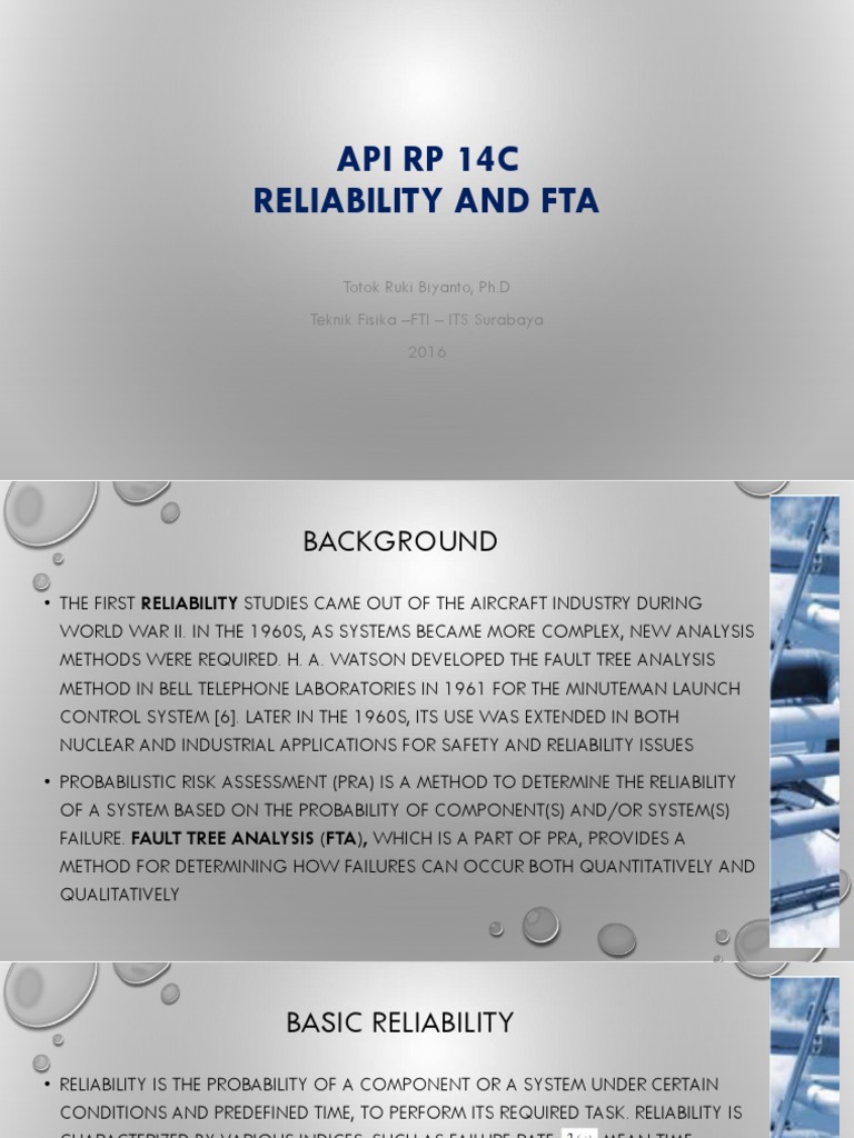 Sil Reliability and Fault Tree Analysis (Fta) - PDF | PDF | Reliability ...