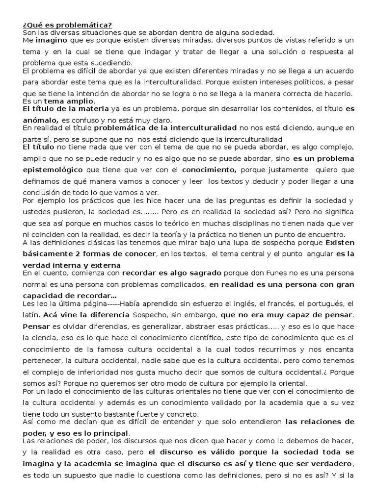 Qué Es Problemática
