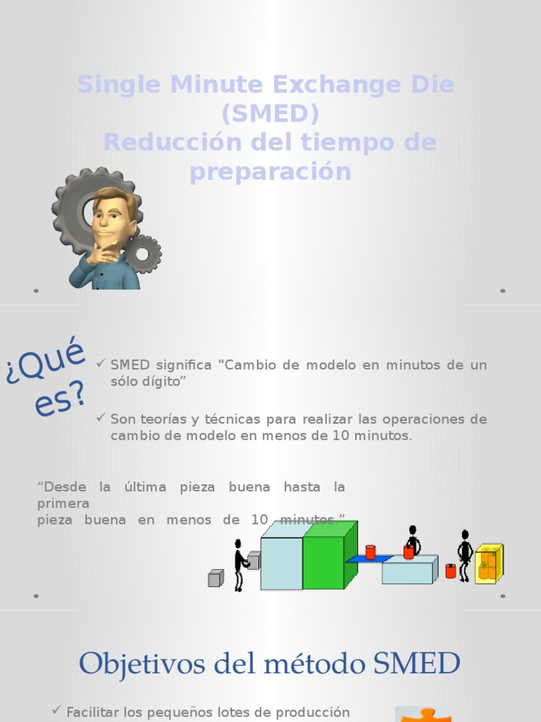 SMED PRESENTACION | Herramientas | Diseño | Prueba gratuita de 30 días ...