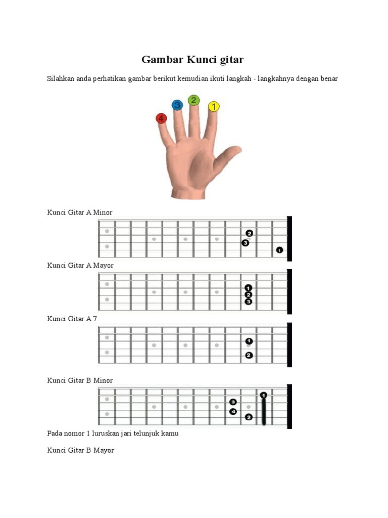 Gambar Kunci Gitar | PDF