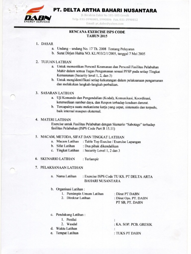 Contoh Format Exercise | PDF