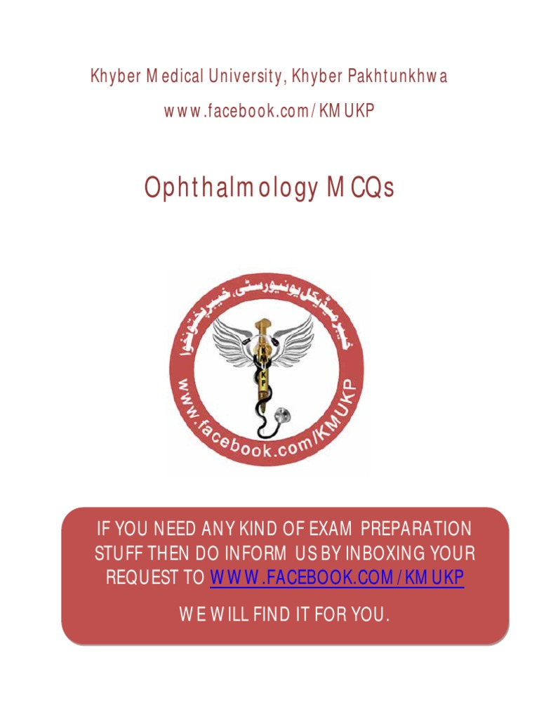 EYE MCQs | PDF | Glaucoma | Cornea