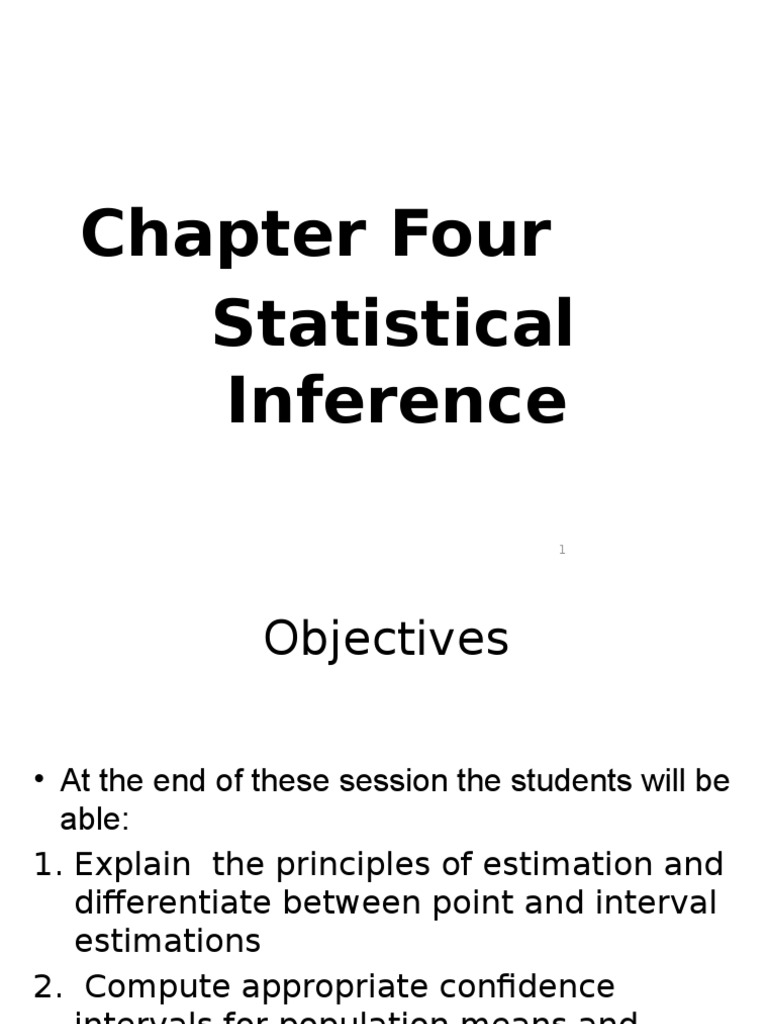 Statistical Inference | PDF | Confidence Interval | Sample Size Determination