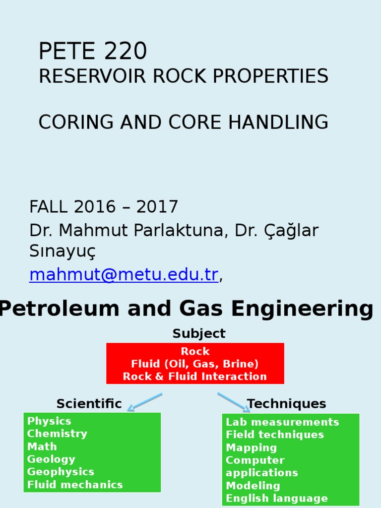 Reservoir Characterization Through Core Analysis: A Guide to Evaluating ...