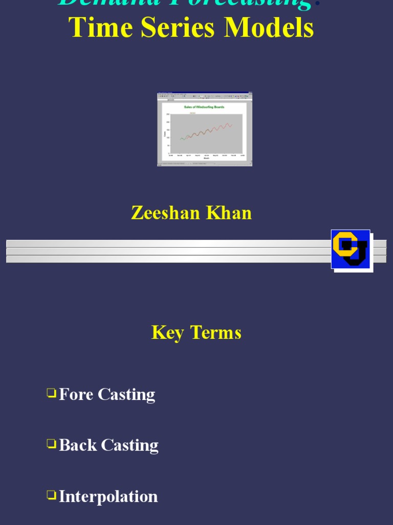Time Series Models: Zeeshan Khan | PDF | Moving Average | Forecasting