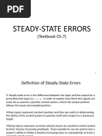 Lecture 19 Steady-State Error For Nonunity Feedback Systems | PDF | Control Theory | Feedback