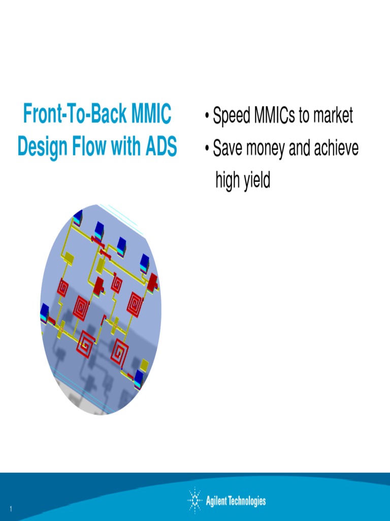 2 Front To Back MMIC Design Flow With ADS | Download Free PDF ...