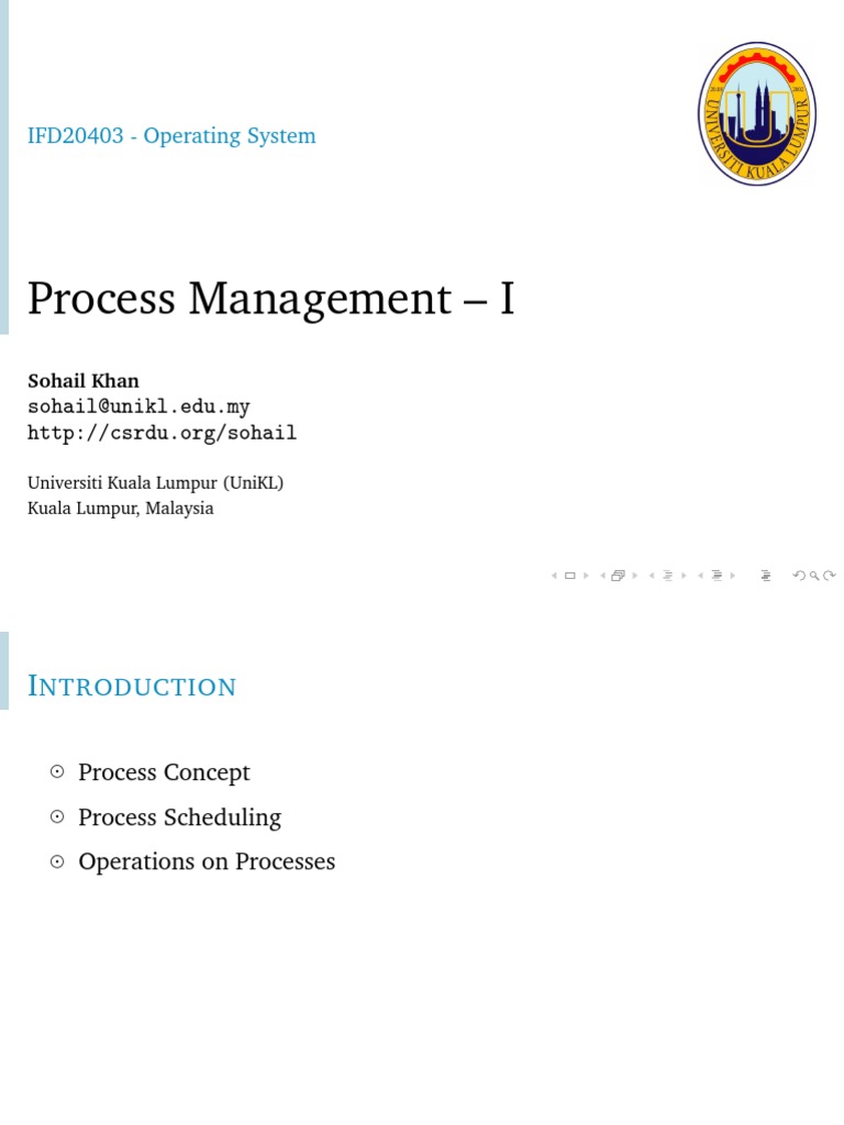 Process Management - I | PDF | Process (Computing) | Scheduling (Computing)