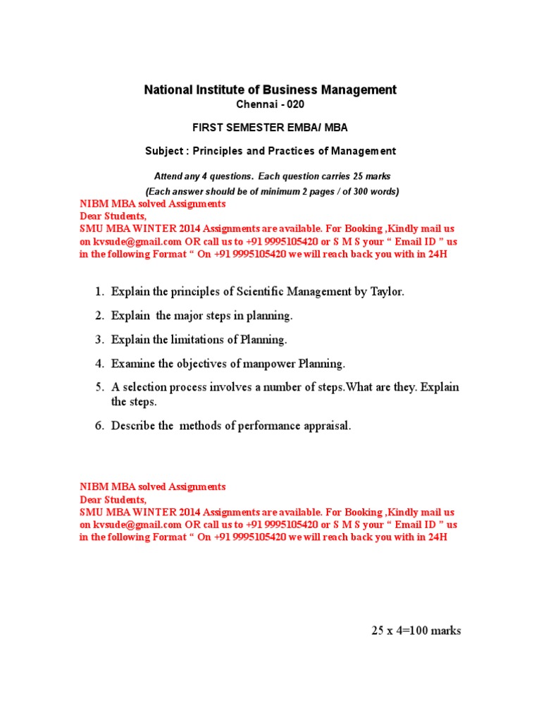 Principles and Practices of Management | PDF