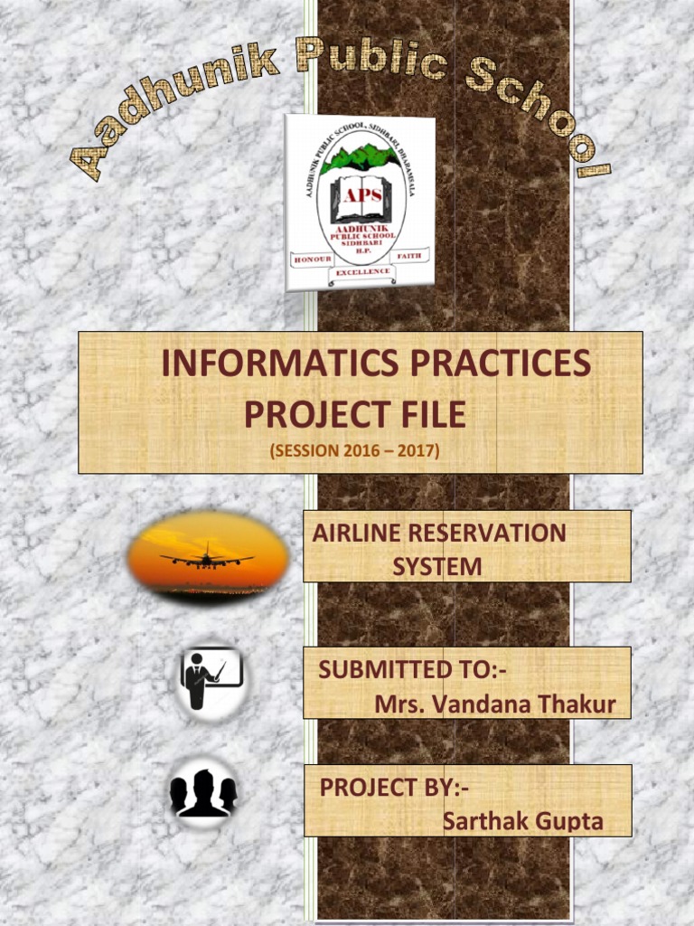 Informatics Practices Airline Reservation System Pdf 