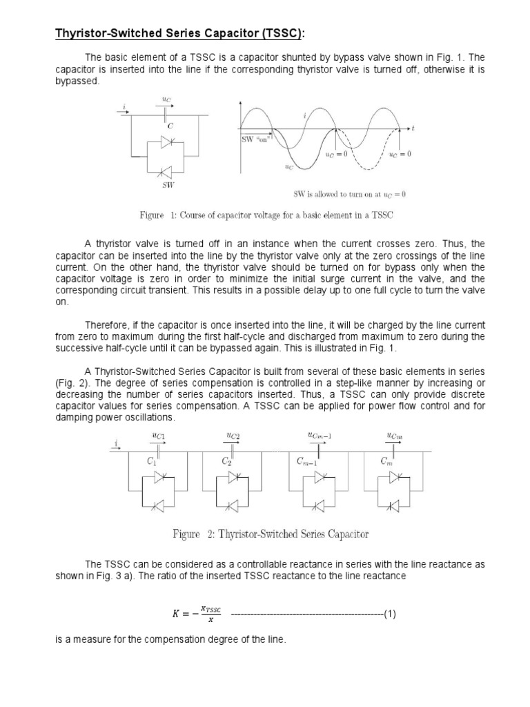 TSSC & TCSC | PDF | Capacitor | Inductor