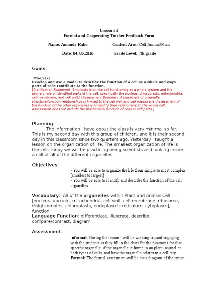 Lesson 4 - Cell Tri Fold 1 | PDF | Cell (Biology) | Cell Biology
