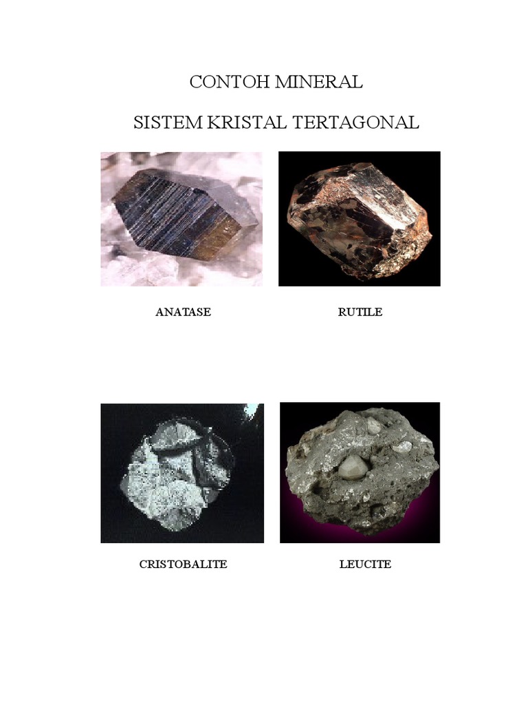 Contoh Mineral Tetragonal | PDF