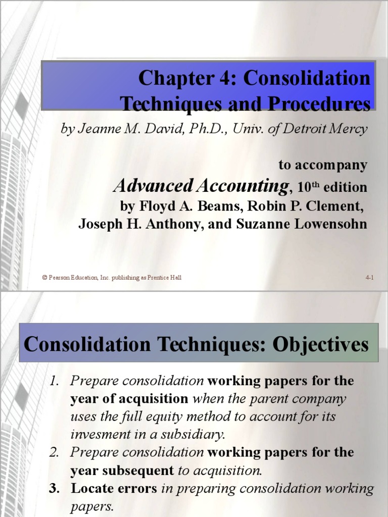 Beams10e Ch04 Consolidation Techniques and Procedures | PDF ...