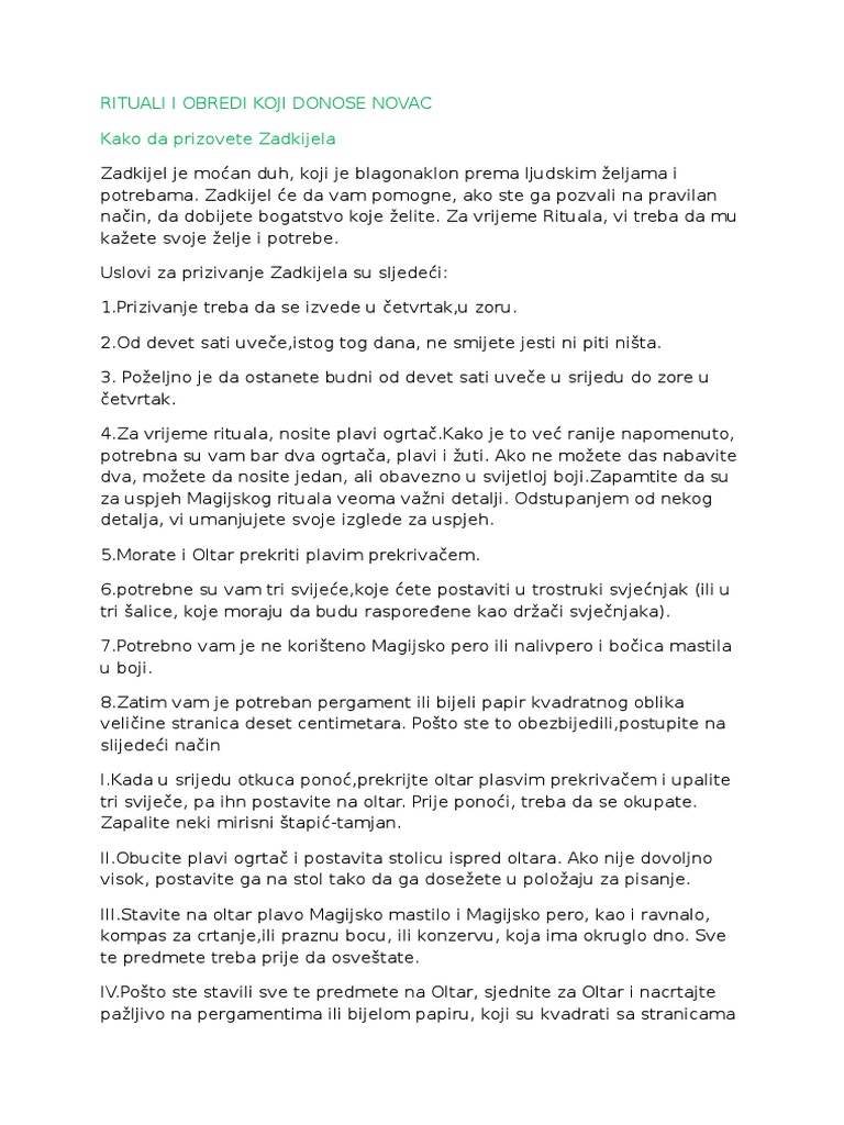 Bajanje Od Uroka | PDF