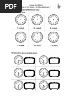 Grade 1 Tests 2 | PDF