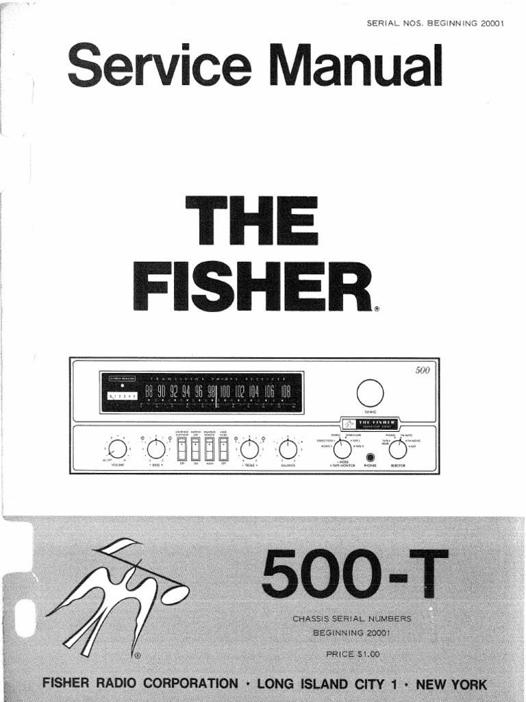 Fisher 500-T Service Manual | PDF | Resistor | Amplifier