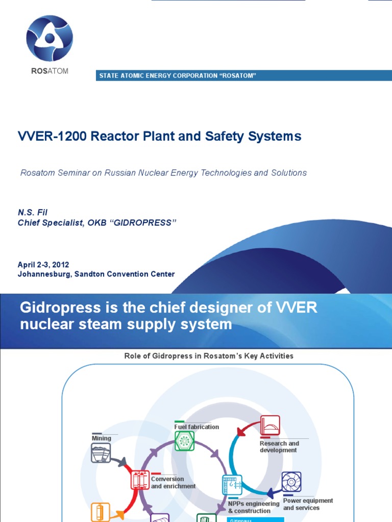 VVER-1200 Reactor Design Overview | PDF | Nuclear Power Plant | Nuclear ...