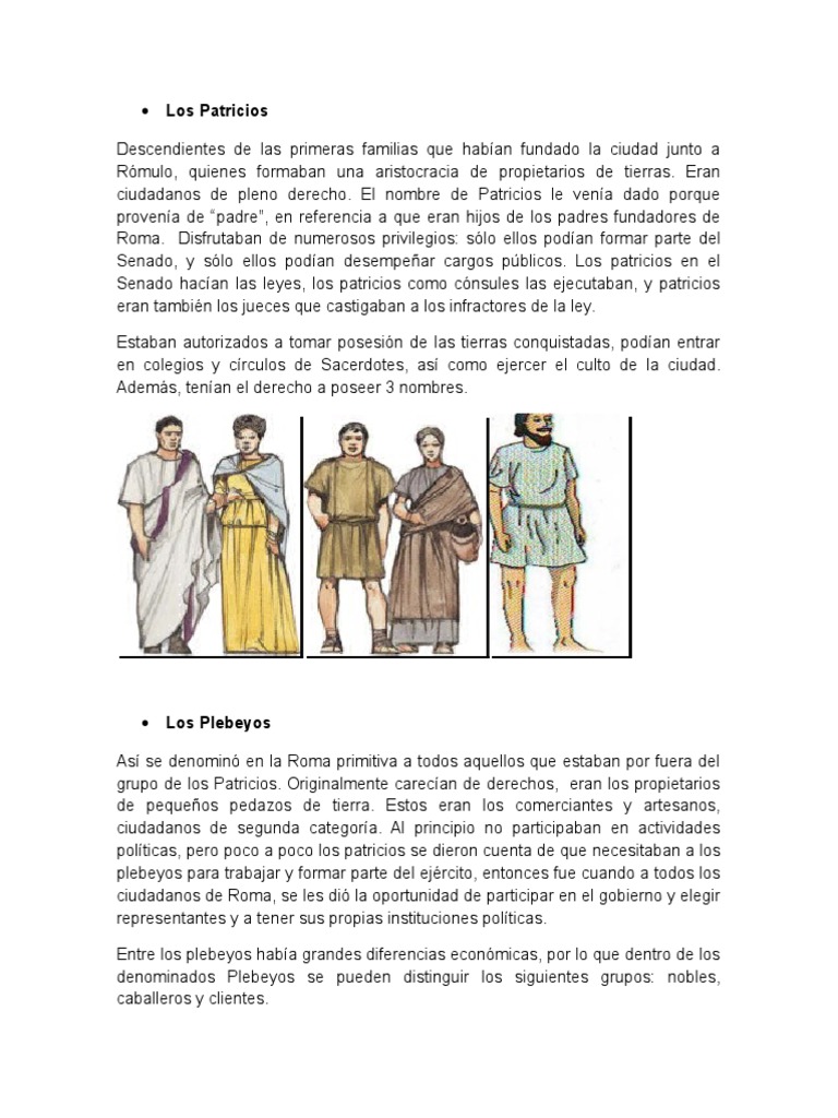 Los Patricios | PDF | Roma antigua | Nobleza