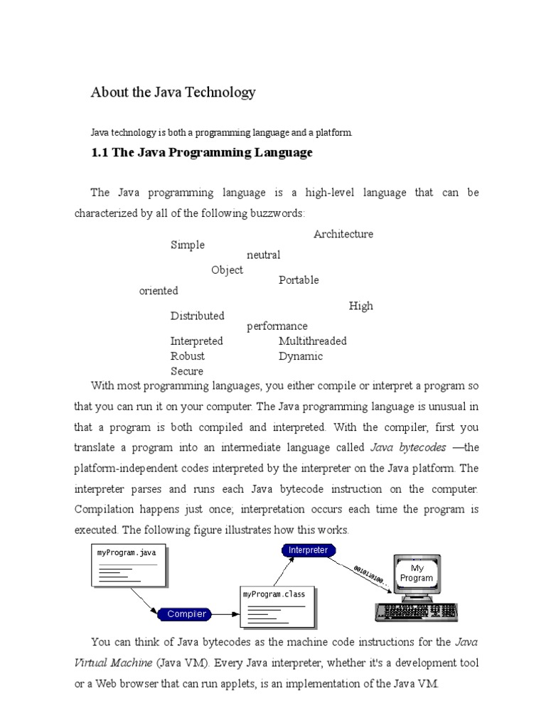 About The Java Technology | PDF | Java Virtual Machine | Java (Software Platform)