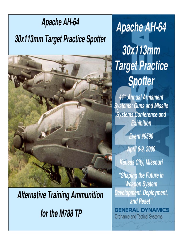 Apache AH-64 30x113mm Target Practice Spotter | PDF | Sniper ...
