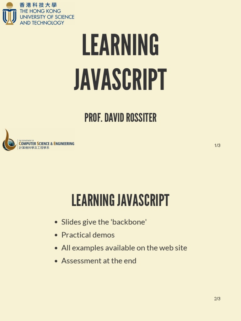 01 Learning JavaScript | PDF | Human–Computer Interaction | Computing ...