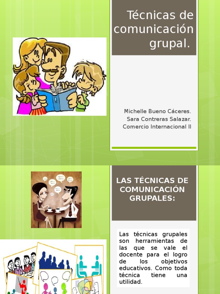 Técnicas de Comunicación Grupal | PDF