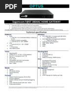 Sagemcom F@st 3896 Wi-Fi 6 Gateway | PDF | Wi Fi | I Pv6
